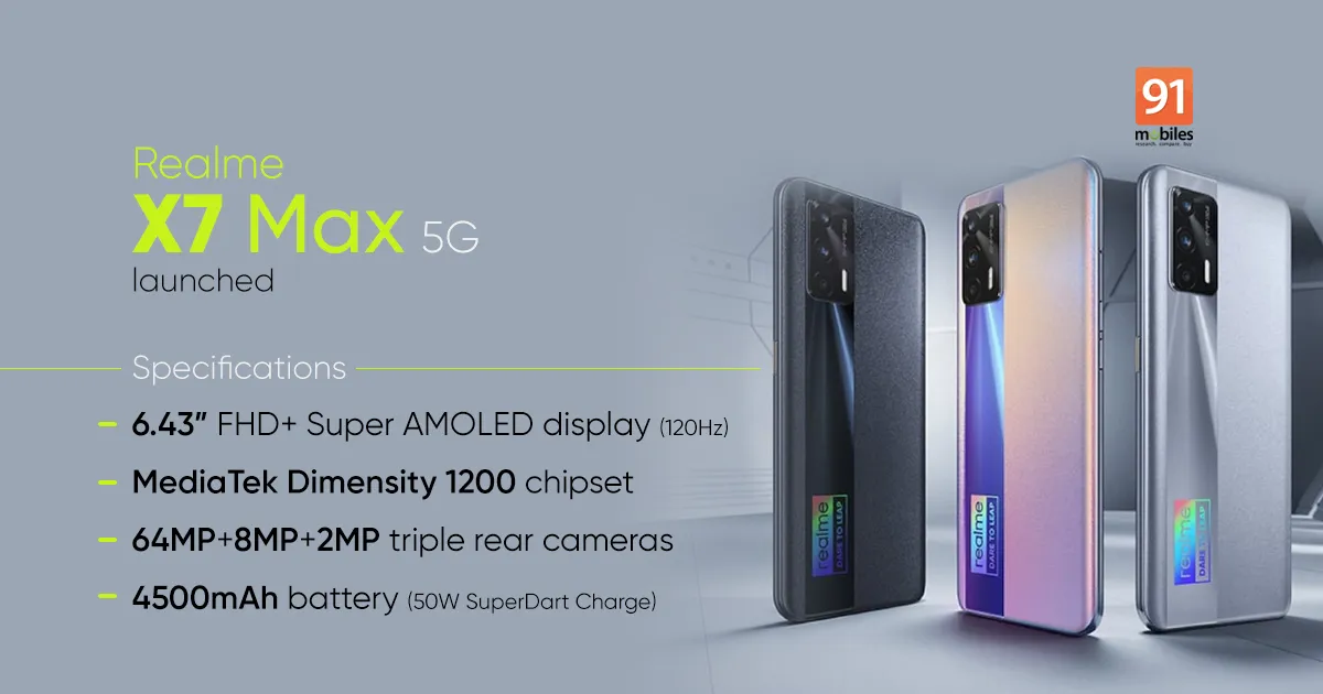Realme X7 Max 5G Duyuruldu! İşte Özellikleri ve Fiyatı - Technotoday